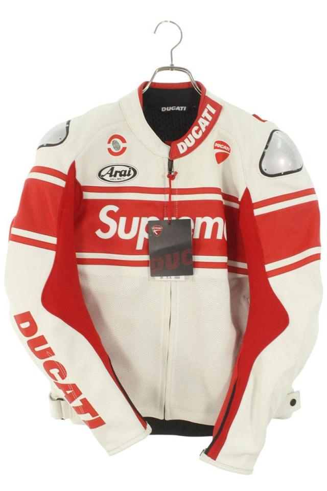 シュプリーム  ドゥカティ サイズ:50  Dainese Racing Jacket ダイネーゼレーシングレザージャケット 中古 SB01