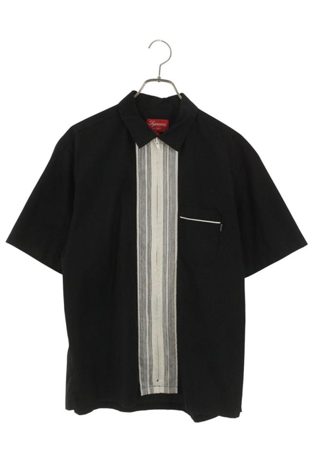 シュプリーム サイズ:M  BOWLING ZIP S S SHIRT ボウリングジップ半袖シャツ 中古 BS99