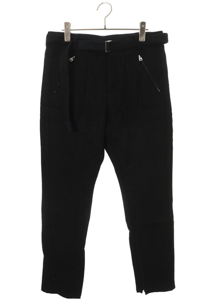 サカイ サイズ:2  20-02382M ベルト付きウールロングパンツ 中古 BS99