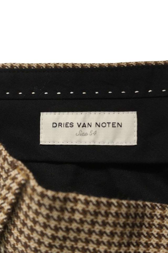 ドリスヴァンノッテン サイズ:54 ハウンドトゥースウールトラウザースラックスロングパンツ 中古 BS99 ドリスヴァンノッテン サイズ:54 ハウンドトゥースウールトラウザー