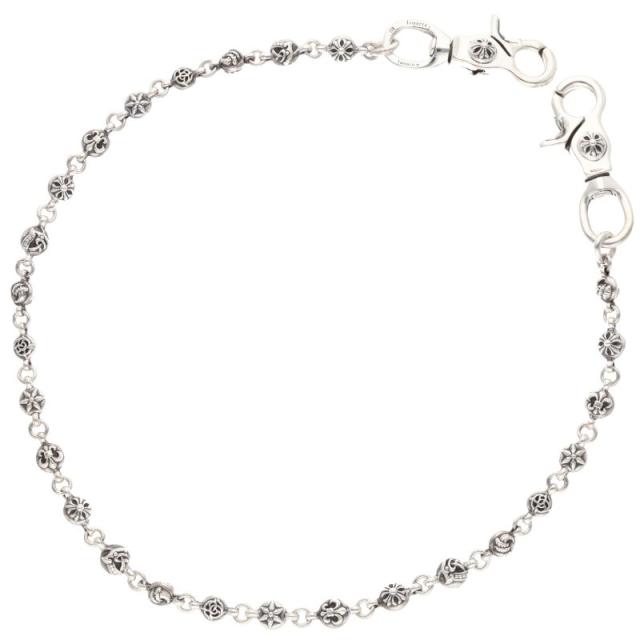 クロムハーツ サイズ:ロング  1MULTIBALL LONG-T 2クリップロング#1マルチボール シルバーウォレットチェーン 中古 OK15