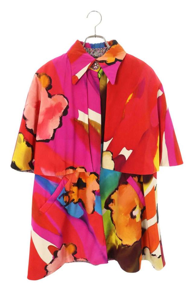 シャネル サイズ:34  P51561W05642 ケープ付きリバーシブルコート 中古 BS99