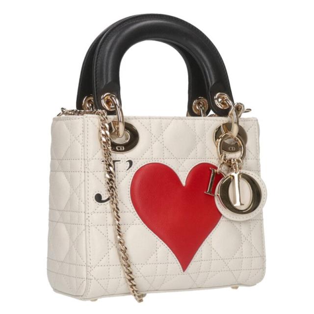 ディオール   ディオールアムール レディディオール カナージュラムスキンショルダーバッグ 中古 BS99