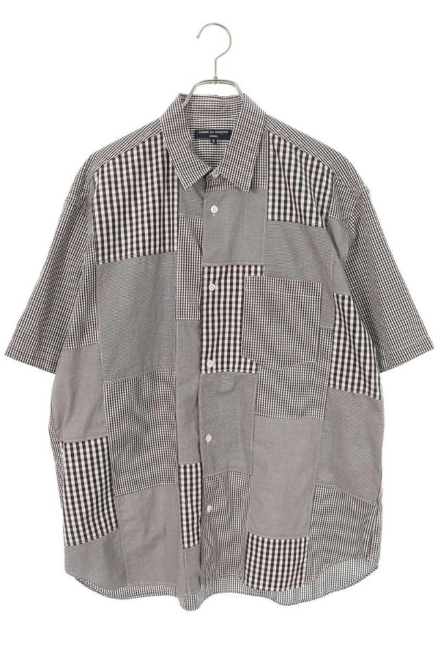 コムデギャルソンオム サイズ:S  HM-B022 パッチワーク半袖シャツ 中古 BS99