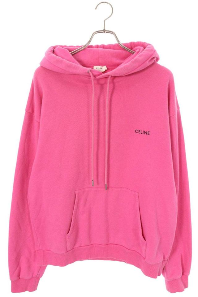 セリーヌ サイズ:XL  2Y958670Q ロゴプリントプルオーバーパーカー 中古 OM10