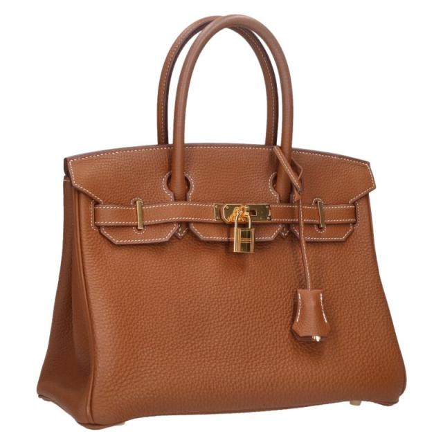 エルメス サイズ:30  バーキン30 A刻印 G金具 トゴ ゴールドハンドバッグ 中古 GZ14