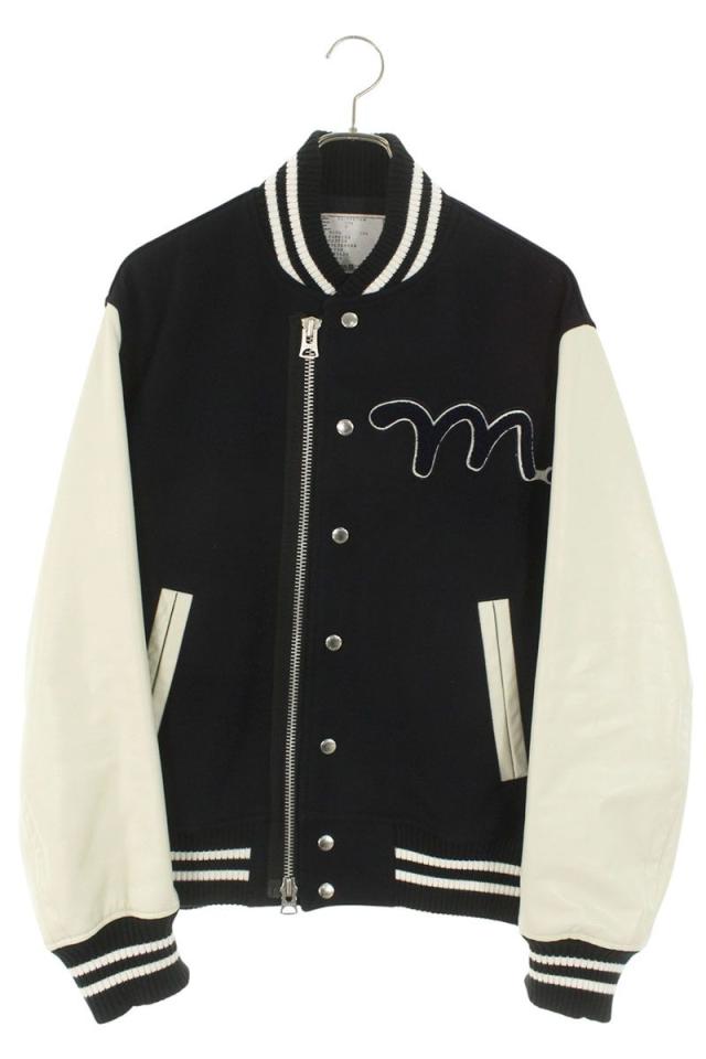 サカイ  マッドサキ サイズ:2  22AW  22-02879M レザー切替ウールスタジャンブルゾン 中古 BS99