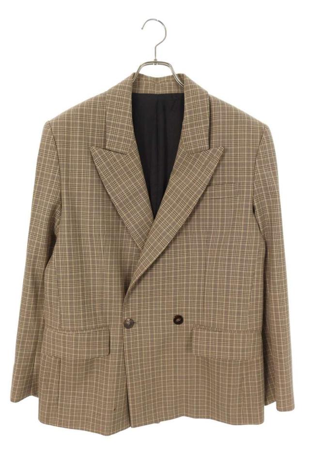 アーネストダブルベイカー サイズ:S/46 チェック柄ダブルブレストジャケット 中古 BS99