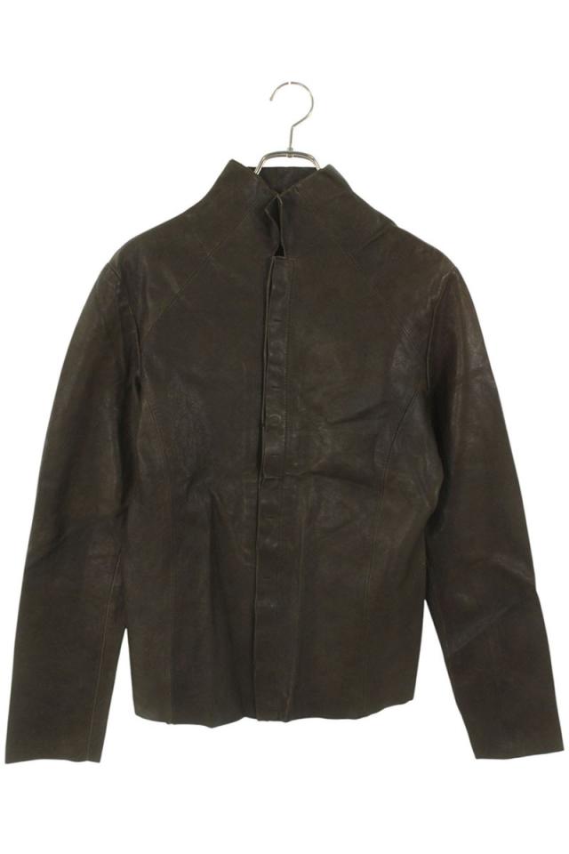 マスナダ サイズ:46 レザー長袖シャツ 中古 BS99