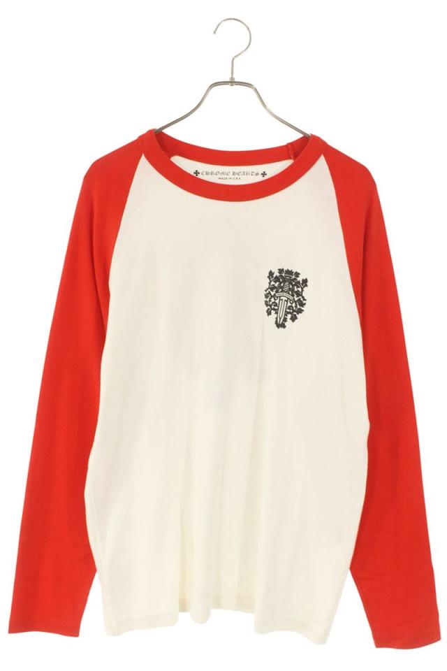 クロムハーツ サイズ:XXL  CH L S 1 ヴァインダガープリントラグラン長袖カットソー 中古 GZ11