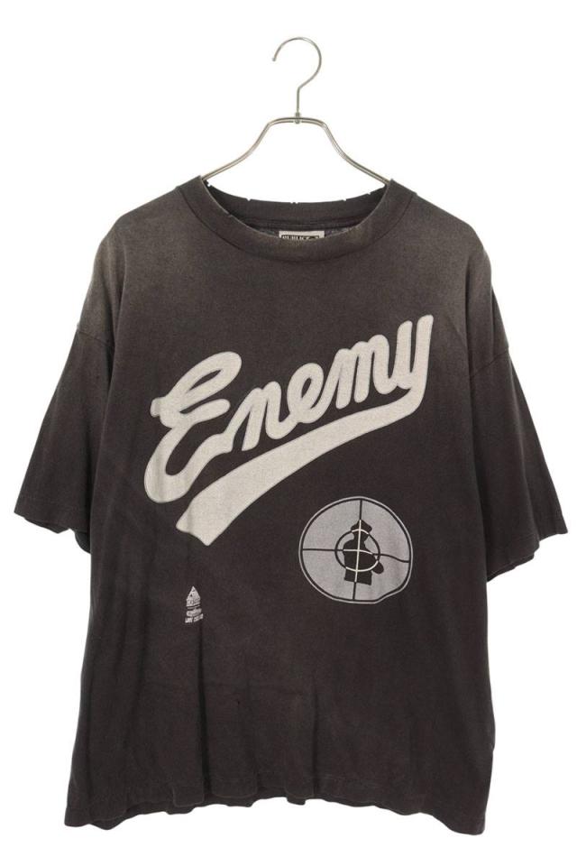 セントマイケル サイズ:XL  SM-YS1-0000-C18 ヴィンテージ加工プリントTシャツ 中古 FK04