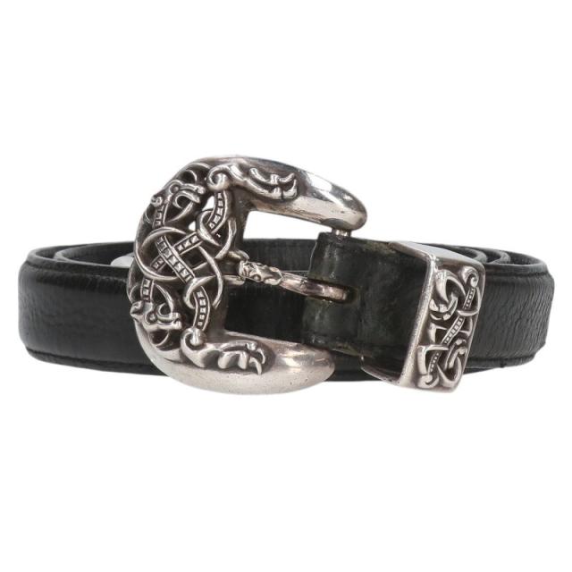 クロムハーツ サイズ:36  1.0ケルティック3PC レザーベルト 中古 NO05