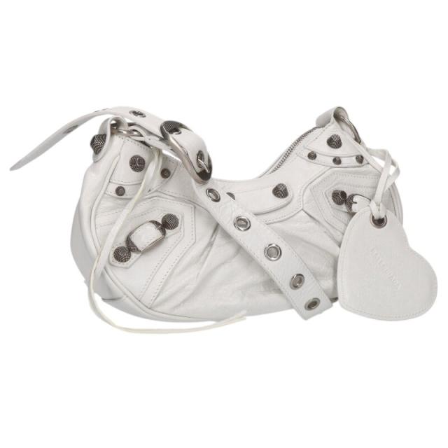 バレンシアガ   LE CAGOLE 671309 ルカゴールレザースタッズショルダーバッグ 中古 SB01