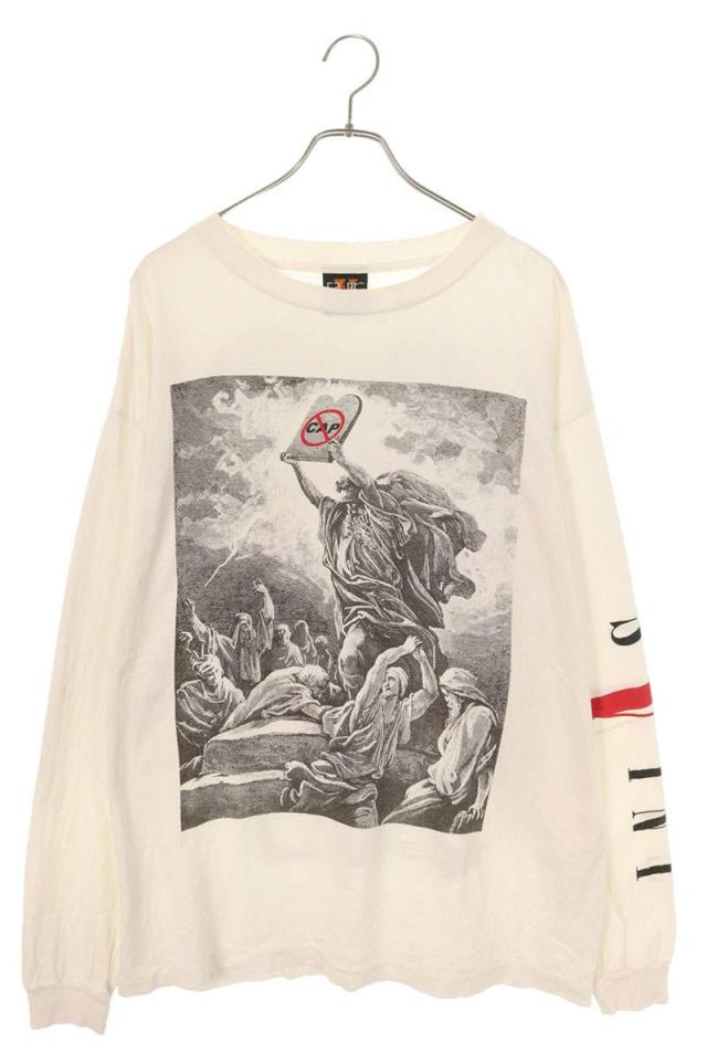 セントマイケル  ヴィーロン サイズ:XL  22SS  SM-S22-0000-069 ヴィンテージ加工長袖カットソー 中古 OM10