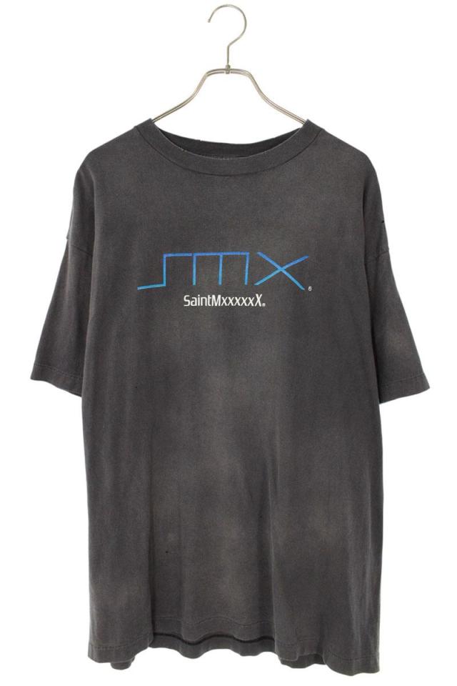 セントマイケル サイズ:XL  SM-YS8-0000-003 ヴィンテージ加工プリントTシャツ 中古 OM10