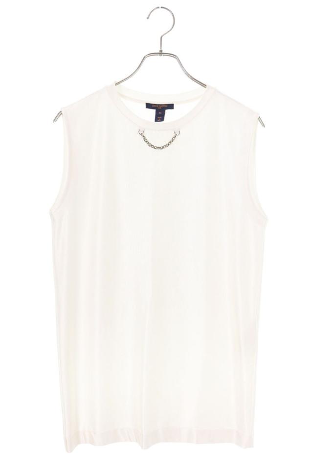 ルイヴィトン サイズ:XS  21AW  RW212B XUZ FLRO31 レーヨンネックチェーンノースリーブカットソー 中古 BS99