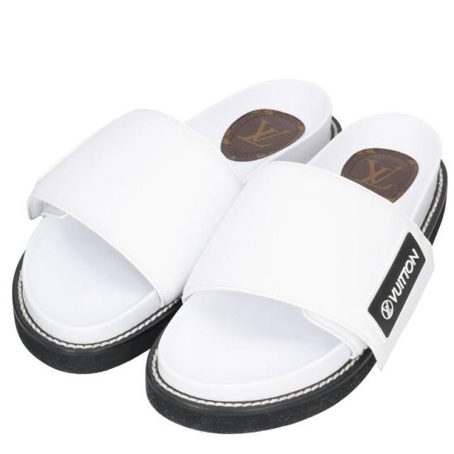 ルイヴィトン サイズ:39  マイアミ・ライン レザーミュールサンダル 中古 BS99
