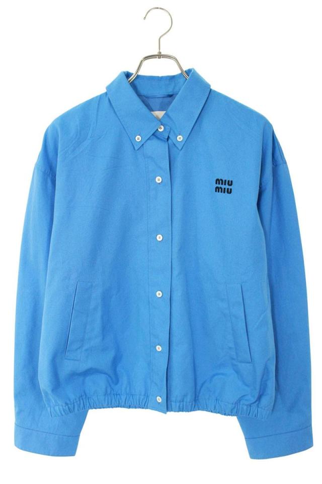 ミュウミュウ サイズ:40  ML1263 ロゴ刺繍ポプリンブルゾン 中古 SB01