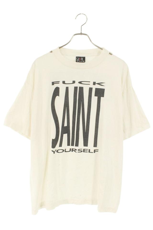 セントマイケル サイズ:L  SM-HR8-0000-020 SAINT YOURSELFプリントTシャツ 中古 SB01