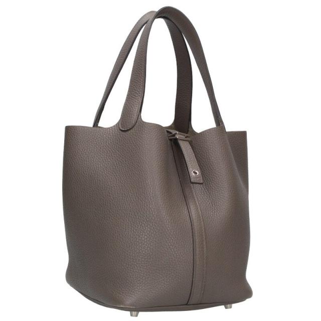 エルメス サイズ:MM  ピコタンロックMM D刻印 トリヨンクレマンスハンドバッグ 中古 SS13