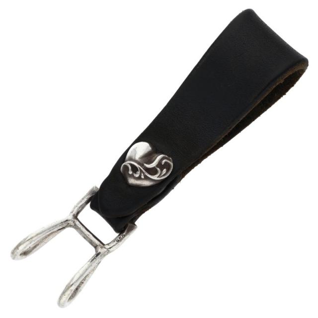 クロムハーツ   BELT LOOP ハートボタンレザーベルトループ 中古 OS06