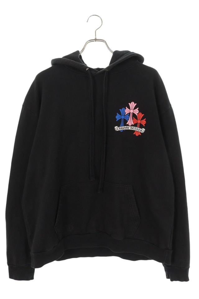 クロムハーツ サイズ:L MLTCOL CEM CRS HD PLVR マルチカラーセメタリーパーカー 中古 FK04