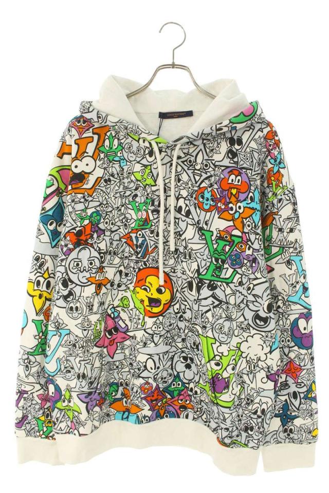 ルイヴィトン サイズ:5L  23SS  RM231 IHN HOY88W モノグラムコミックスプルオーバーパーカー 中古 SB01