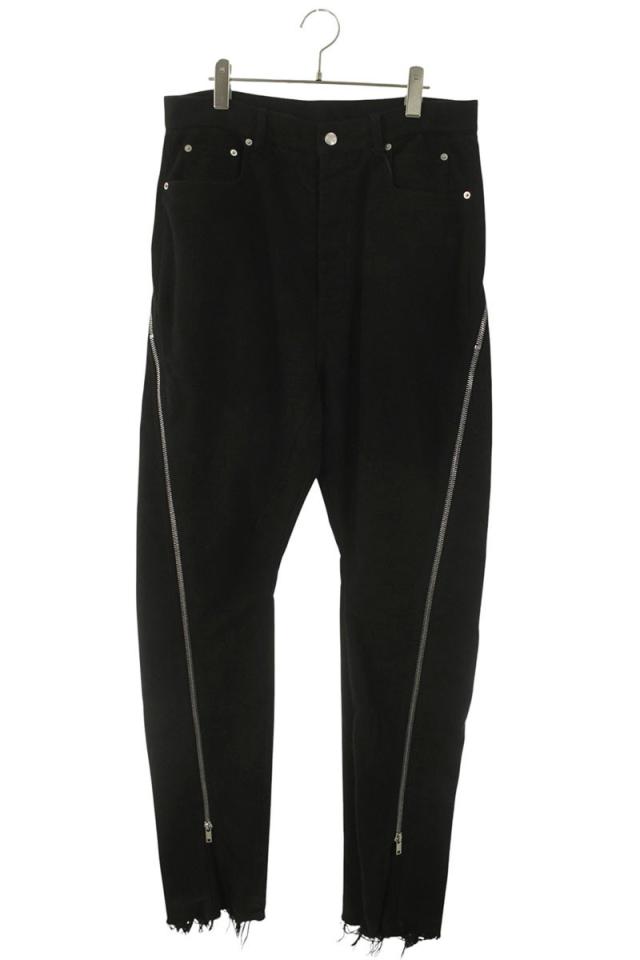 リックオウエンス サイズ:32インチ  24AW  RU02D6343-TB BOLAN BANANA ボランバナナ カットオフ ジップデニムパンツ 中古 SB01