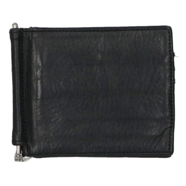クロムハーツ   WALLET MONEY CLIP マネークリップレザーウオレット財布 中古 NO05