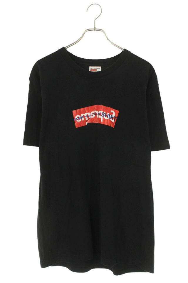 シュプリーム  コムデギャルソンシャツ サイズ:L  17SS  Box Logo Tee ペーパーアートボックスロゴTシャツ 中古 SB01