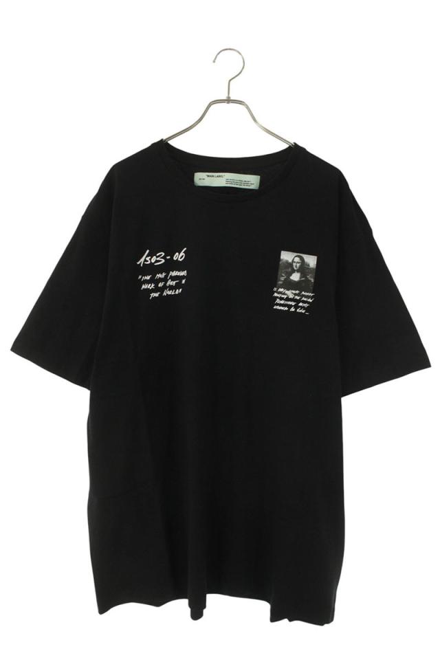 オフホワイト サイズ:XL  OMAA038S19185005 モナリザバックプリントTシャツ 中古 BS99