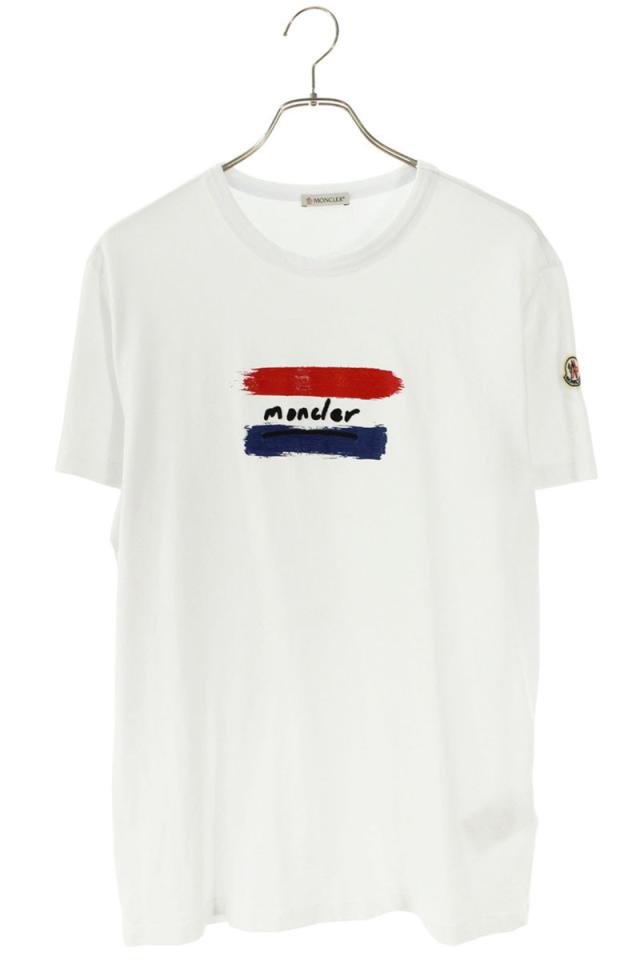 モンクレール サイズ:L  F20918C79310 ロゴプリントTシャツ 中古 BS99