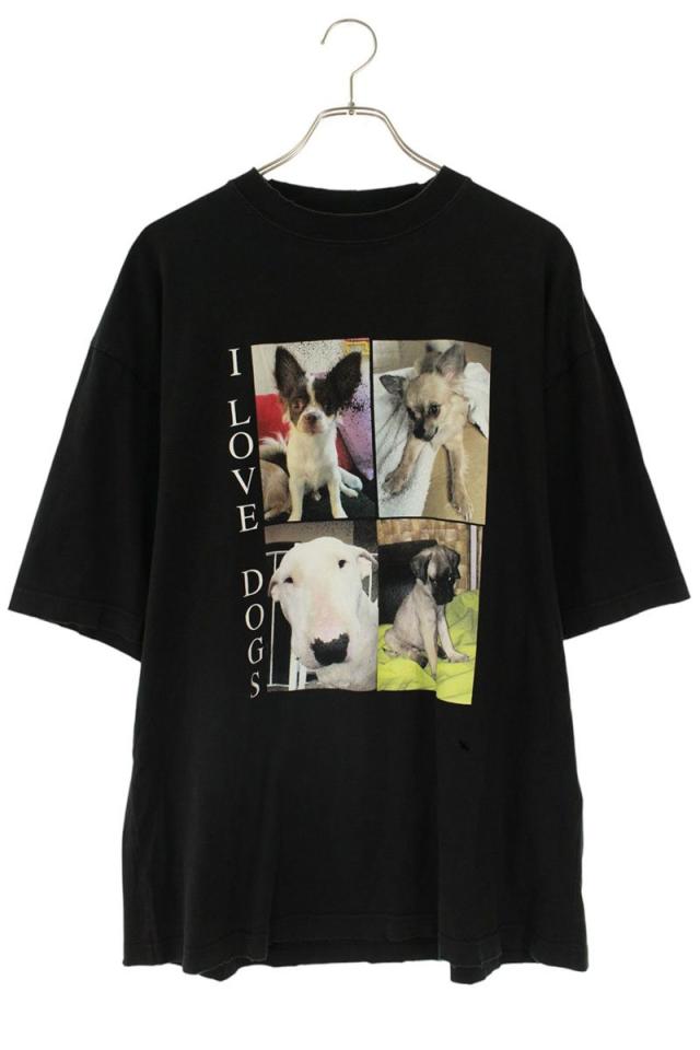 バレンシアガ サイズ:XS  641532 TJVH1 I LOVE DOGS プリントTシャツ 中古 BS99