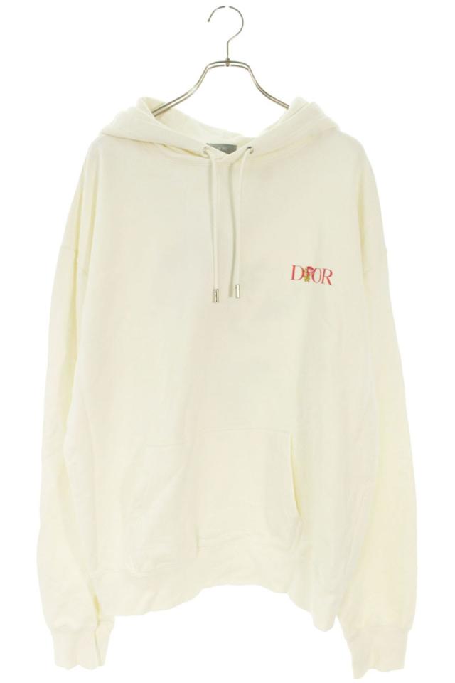 ディオール サイズ:L  293J678B0531 フラワー刺繍プルオーバーパーカー 中古 BS99