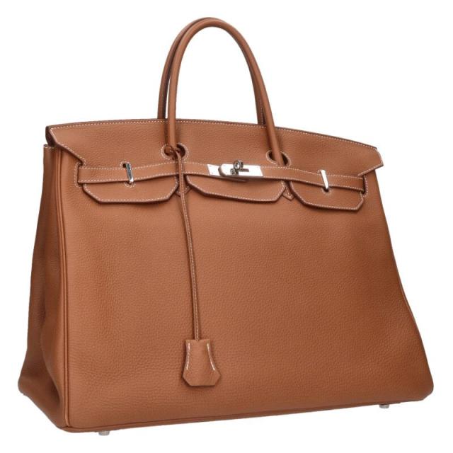 エルメス サイズ:40  バーキン40 Z刻 SV金具ゴールドトゴハンドバッグ 中古 GZ14