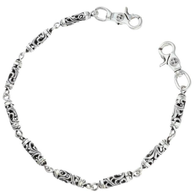 クロムハーツ サイズ:ロング  ROLLER LONG-T 2クリップ9LINKロングローラー シルバーウォレットチェーン 中古 SJ02