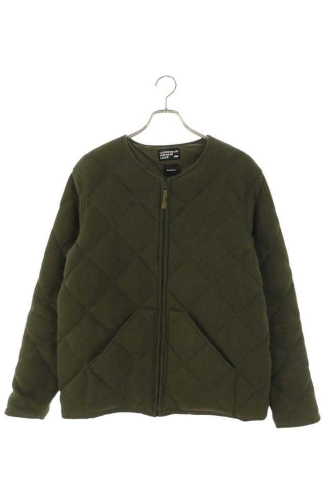 ループウィラー  フレッシュサービス サイズ:L  LWFS193-001 ZANTER DOWN JACKET キルティングノーカラーブルゾン 中古 BS99