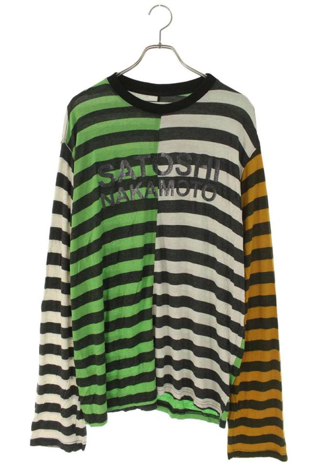 サトシナカモト サイズ:XL マルチボーダー長袖カットソー 中古 BS99
