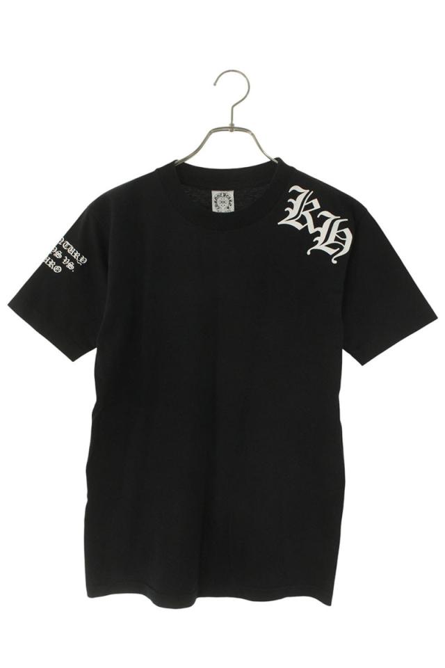 クロムハーツ  氷室京介 サイズ:S  CH T-SHRT 2 バックCHクロスプリントTシャツ 中古 OS06