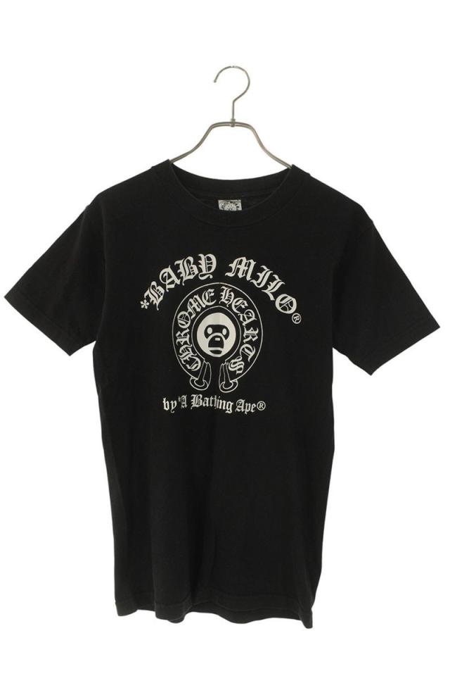 クロムハーツ  アベイシングエイプ サイズ:S  T-SHRT A BATHING APE MILO ホースシューマイロプリントTシャツ 中古 OK15