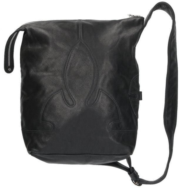 クロムハーツ   LELO レロ フレアニーパッチ付きレザーショルダーバッグ 中古 NO05