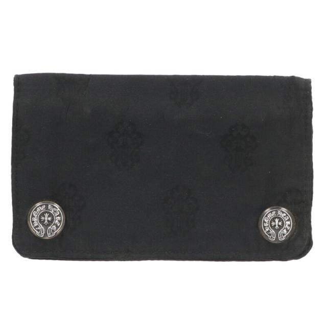 クロムハーツ   1ZIP 1ジップナイロン ホースシューボタン1ジップナイロン財布 中古 OS06