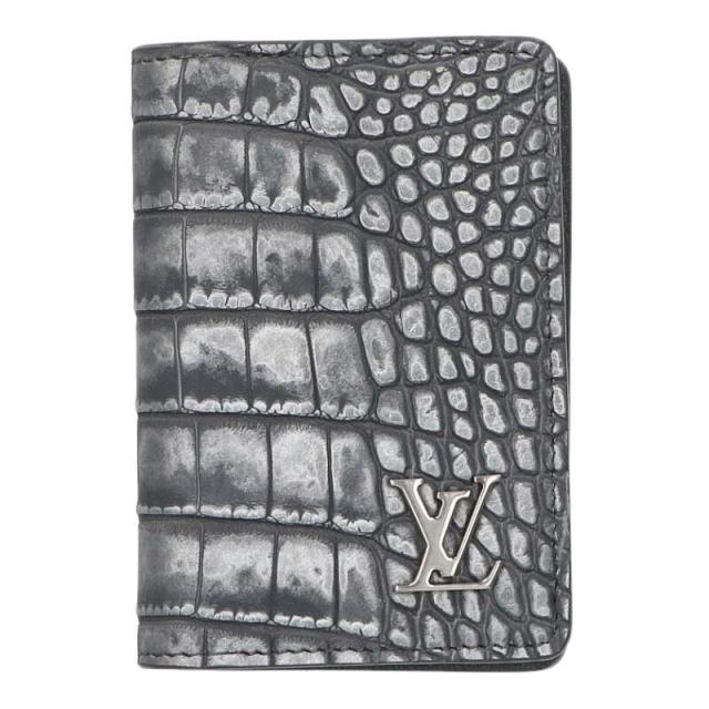 ルイヴィトン   オーガナイザー ドゥ ポッシュ エキゾチックレザークロコダイルカードケース 中古 BS99