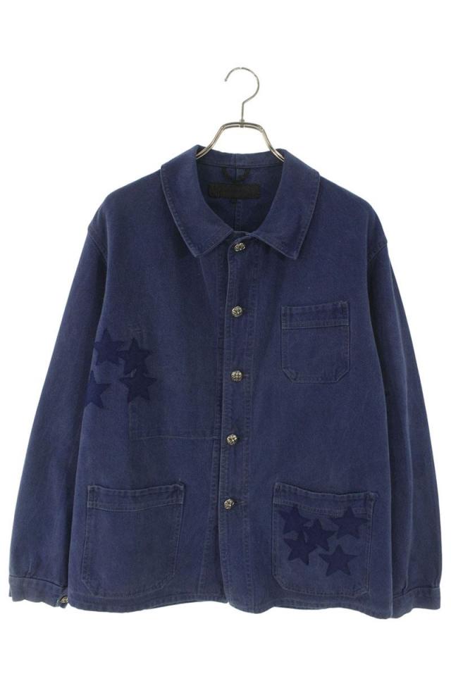 クロムハーツ サイズ:M  French work jacket スターパッチフレンチワークジャケット 中古 SJ02
