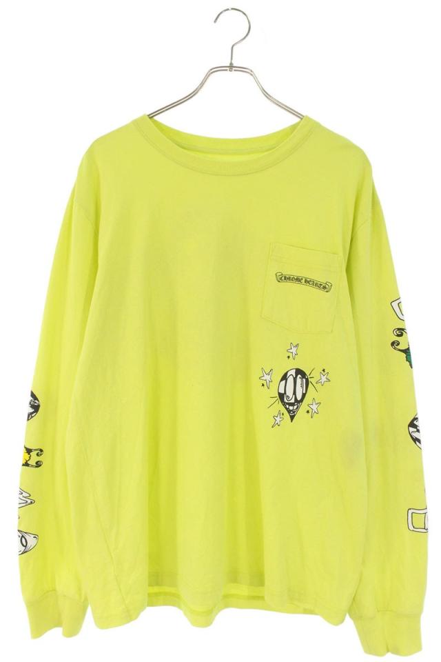 クロムハーツ サイズ:XL  PPO HRDWR GRN LS MATTY BOYプリントハードウェアグリーン長袖カットソー 中古 GZ11