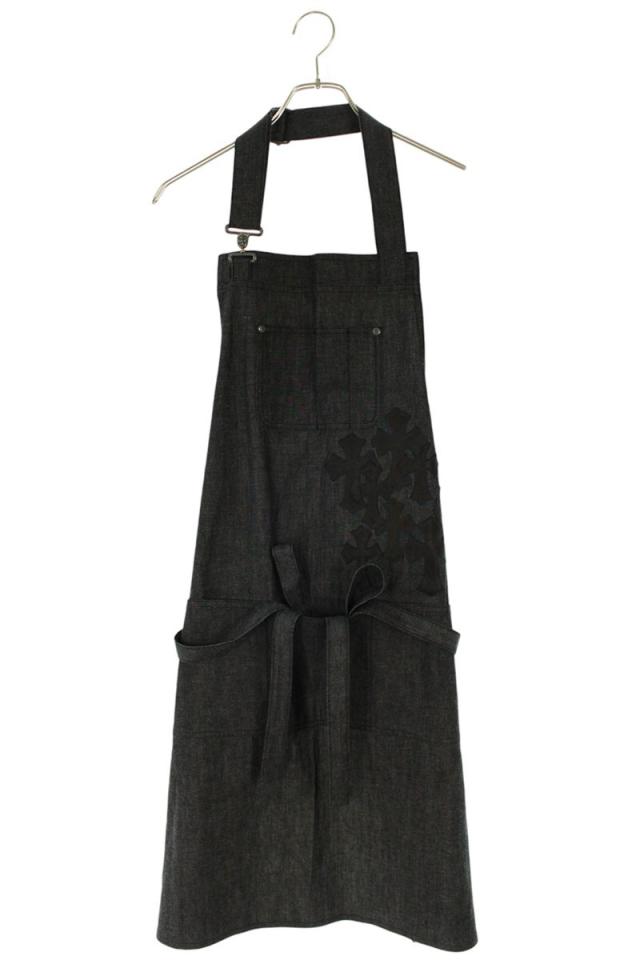 クロムハーツ   CEMETERY CROSS APRON セメタリークロスパッチデニムエプロン 中古 SJ02