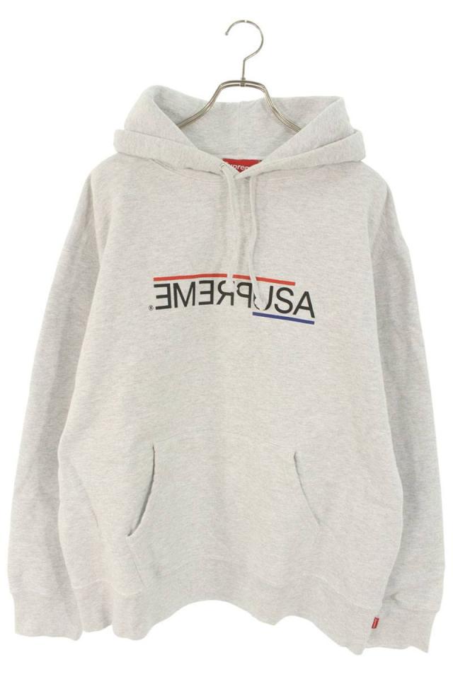 シュプリーム サイズ:L  21AW  USA Hooded Sweatshirt USAフーデットプルオーバーパーカー 中古 OM10