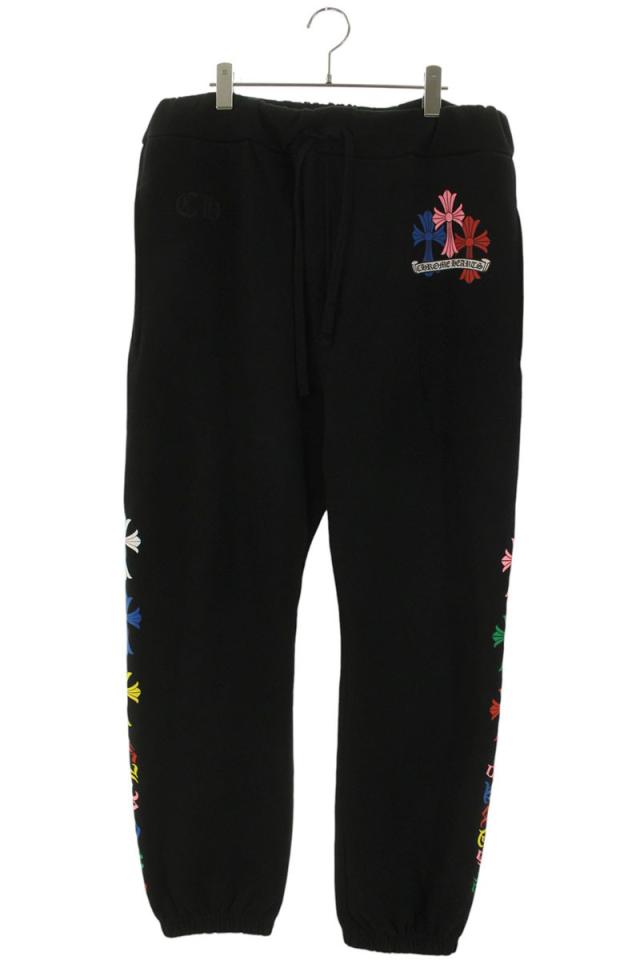クロムハーツ サイズ:L  MLTCOL CEM CRS SWEAT PANTS マルチセメタリークロスプリントスウェットロングパンツ 中古 OK15