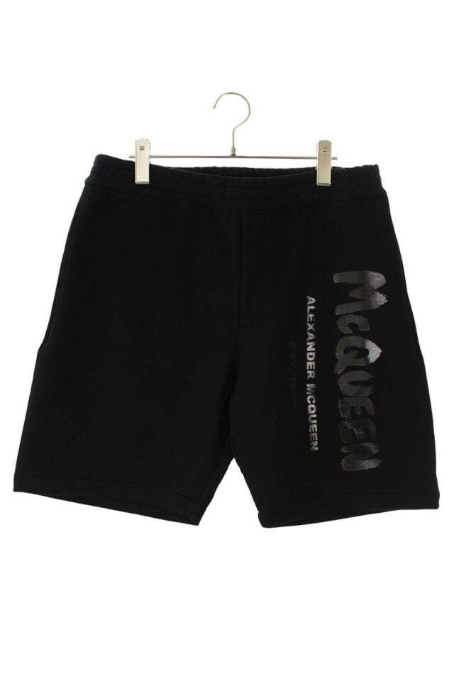 アレキサンダーマックイーン サイズ:L  688717 ロゴプリントスウェットハーフパンツ 中古 BS99