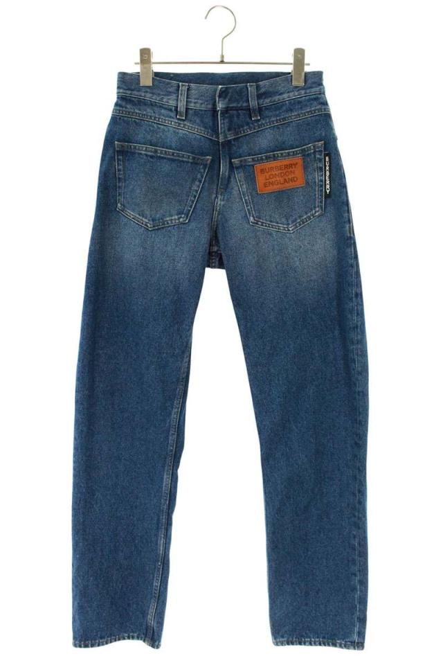 バーバリー サイズ:29/32  8025376 ロゴパッチストレートデニムパンツ 中古 BS99